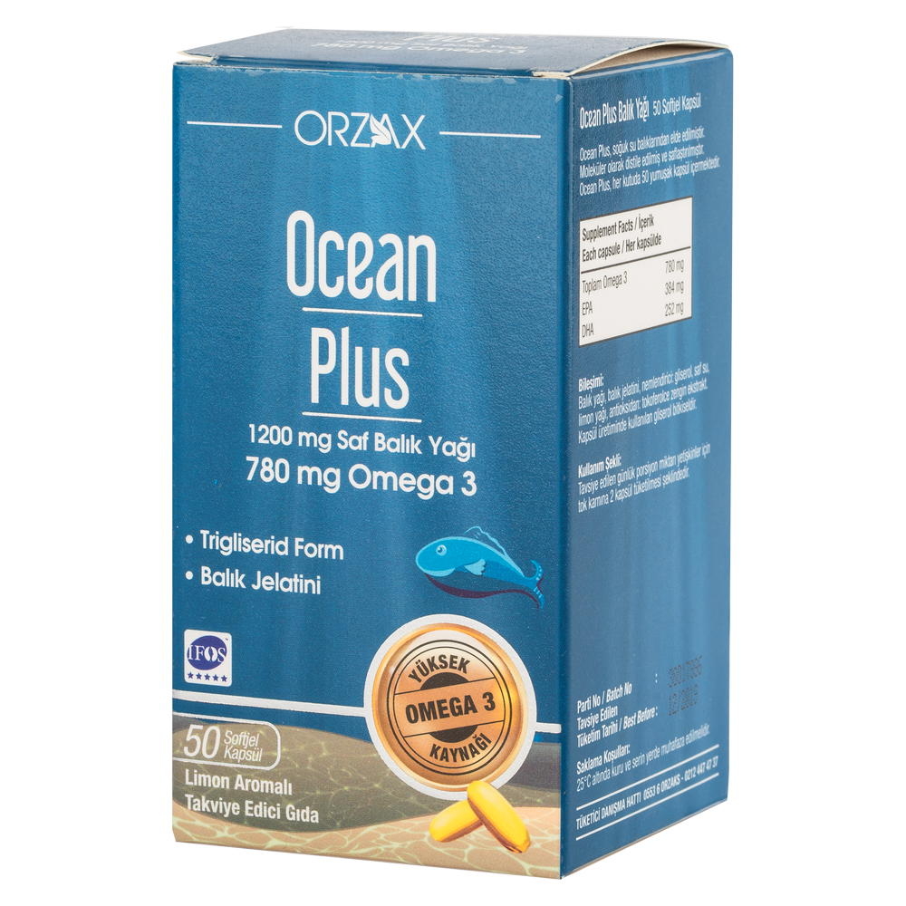 Ocean Plus Omega 3 780mg 50 Kapsül | Recete.com